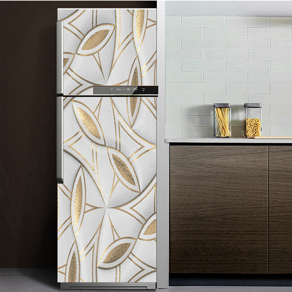 Modern Style Refrigerator Stickers Film Creative Fully Sticky ...