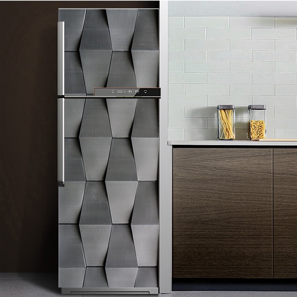 Modern Style Refrigerator Stickers Film Creative Fully Sticky ...