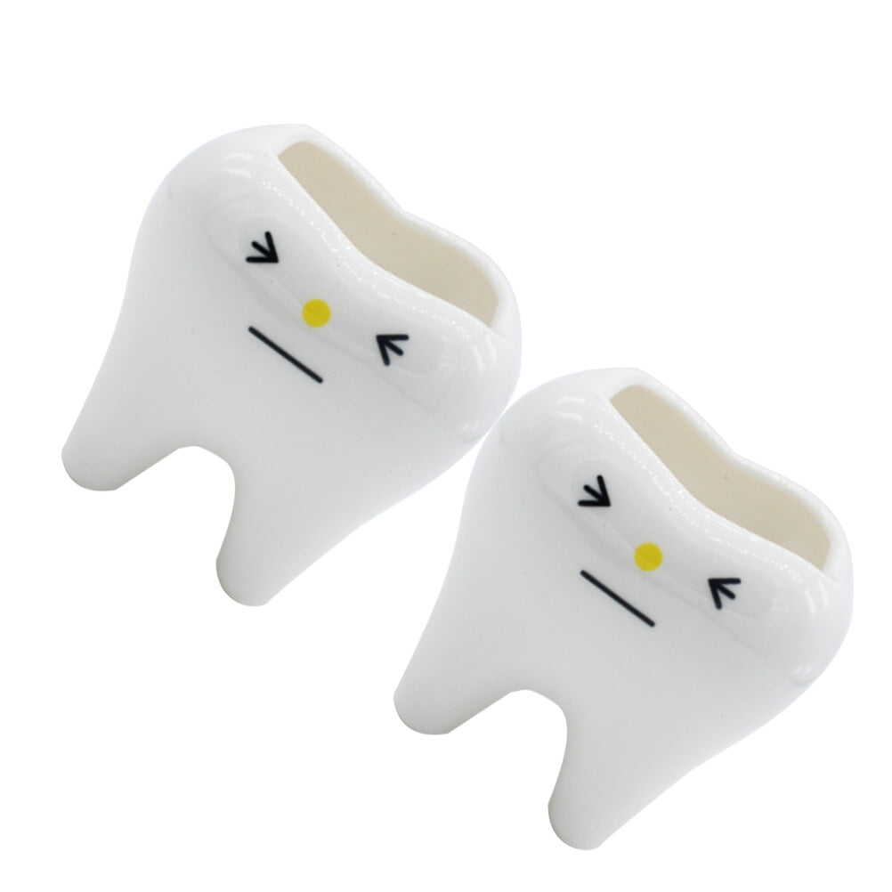 Modern Style Teeth Pot Mini Bonsai Decor Plant Ceramic Flower Ceramics ...
