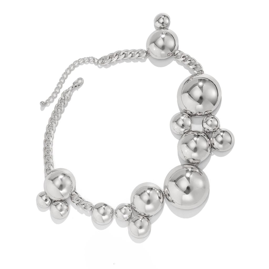 Modern Styles Round Pendant Bracelet Metal Pendant Necklace with ...