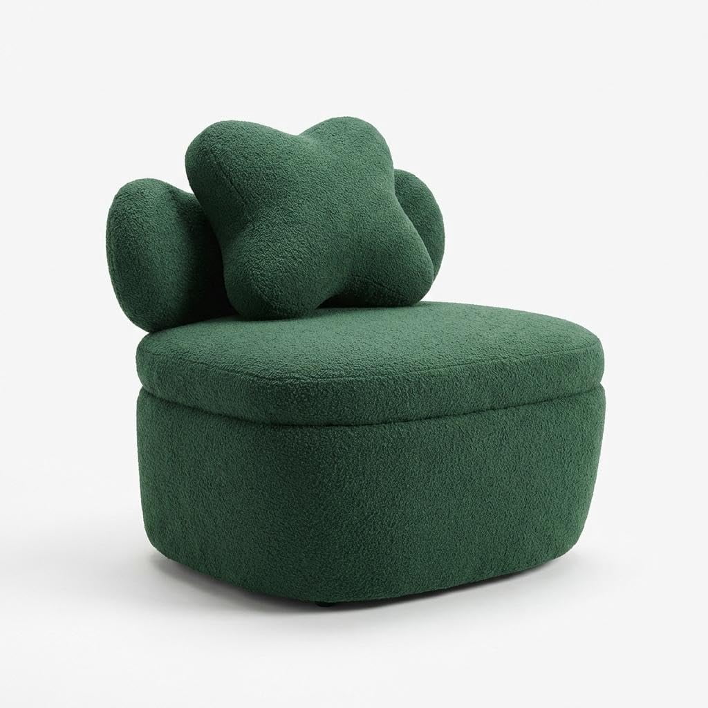 Modern Swivel Accent Chair with Hidden Storage, 360-Degree Rotating ...