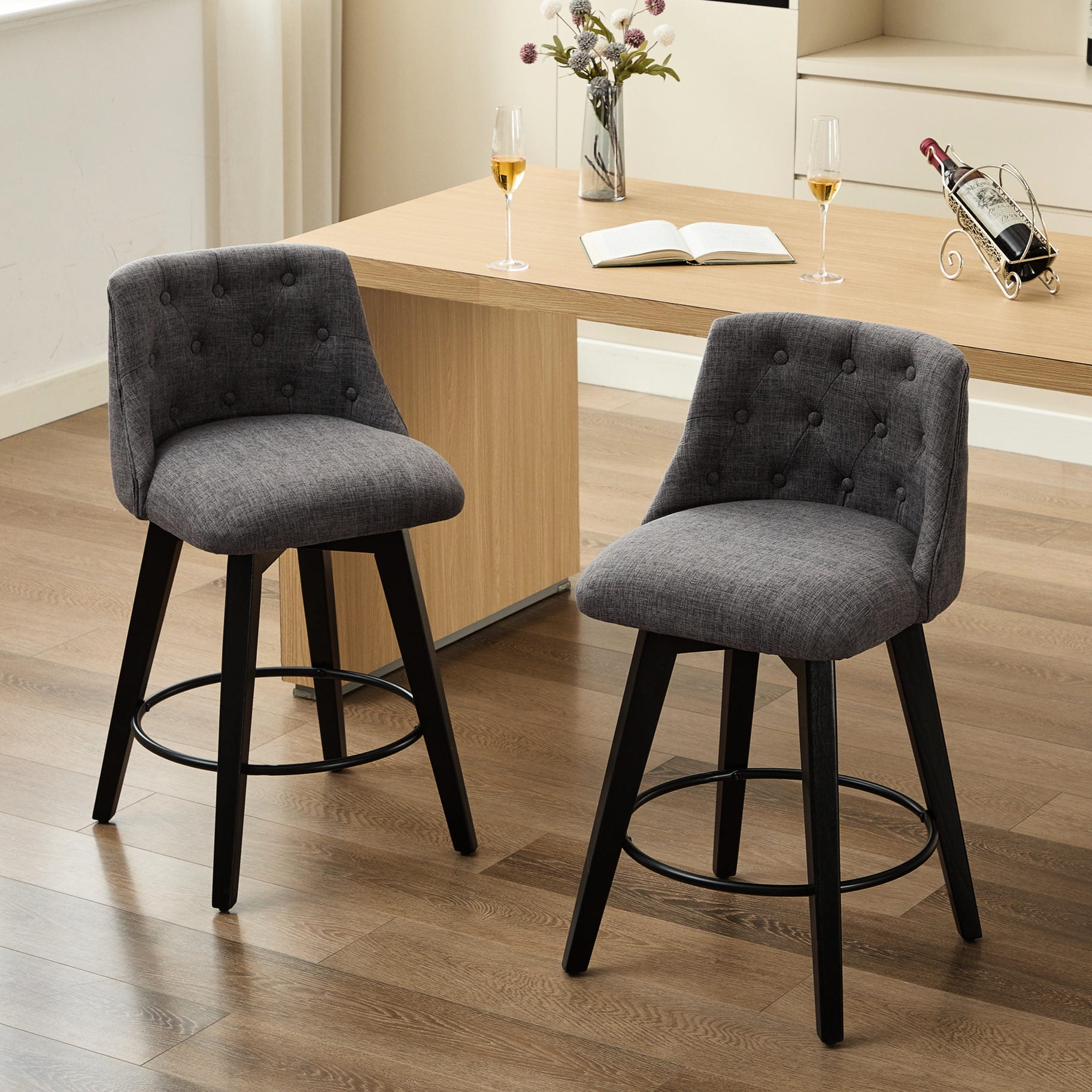 Modern Swivel Bar Stools | Smooth Rotation, Conquer Uneven Surfaces ...