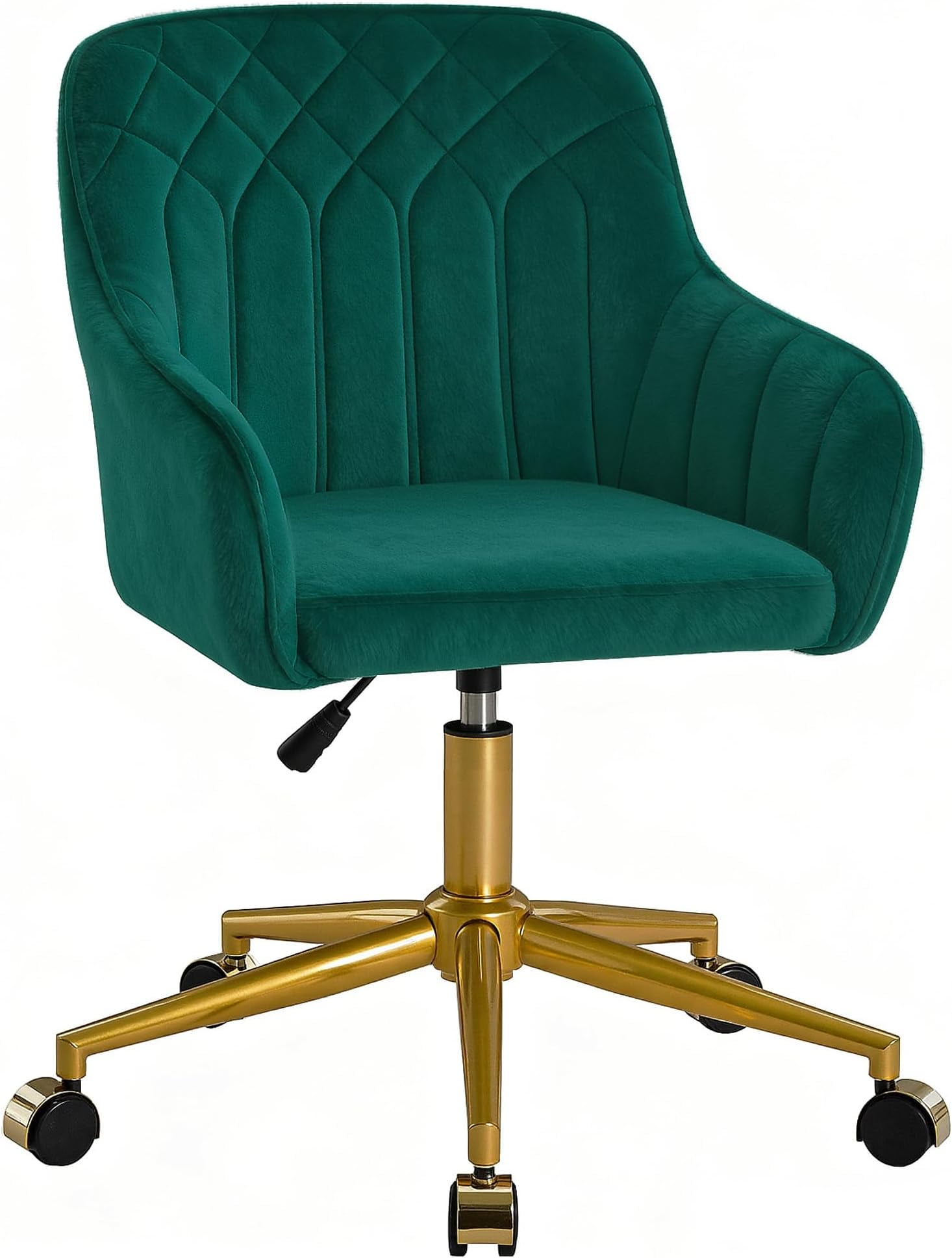 Modern Swivel Office Desk Chair with & Rolling Wheels, Adjustable Seat ...