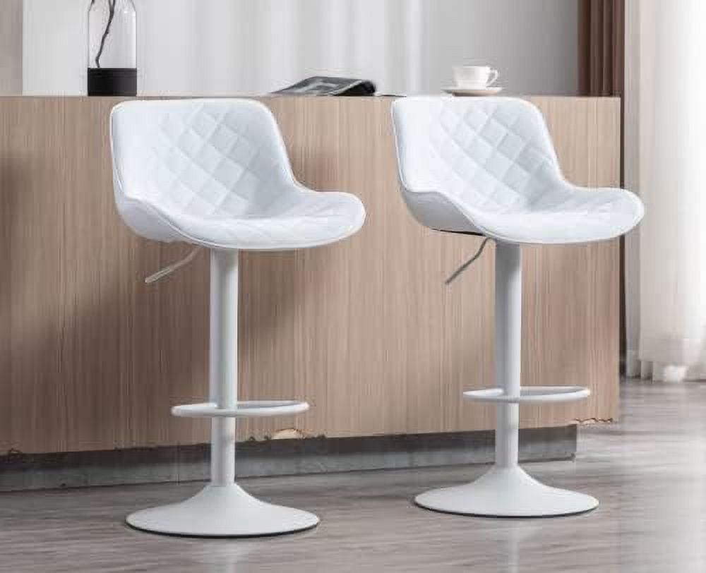 Modern Swivel Stools Counter Height Kitchen Barstools with Back ...
