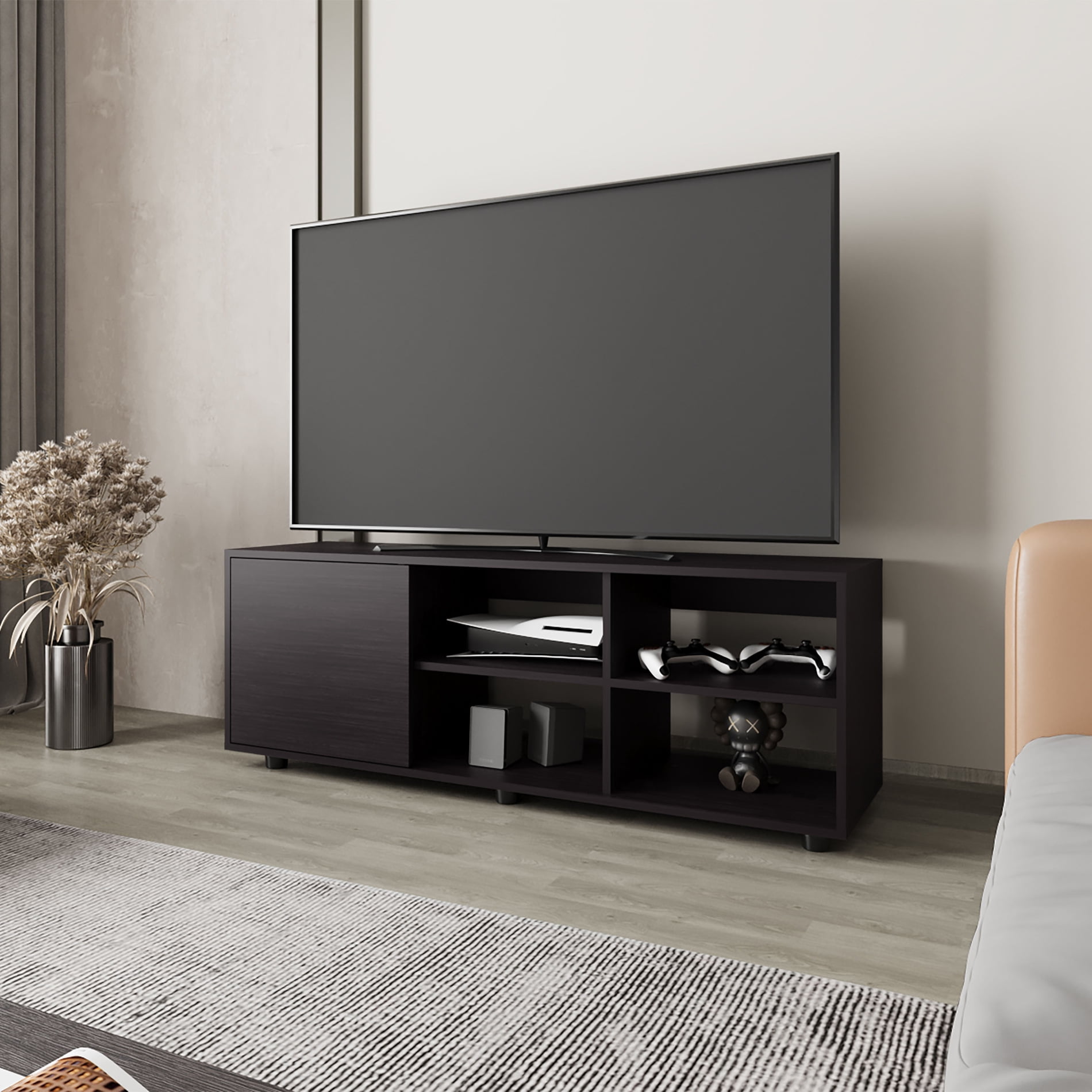Modern TV Console Table for Up to 50-Inch TVs, Storage Entertainment ...