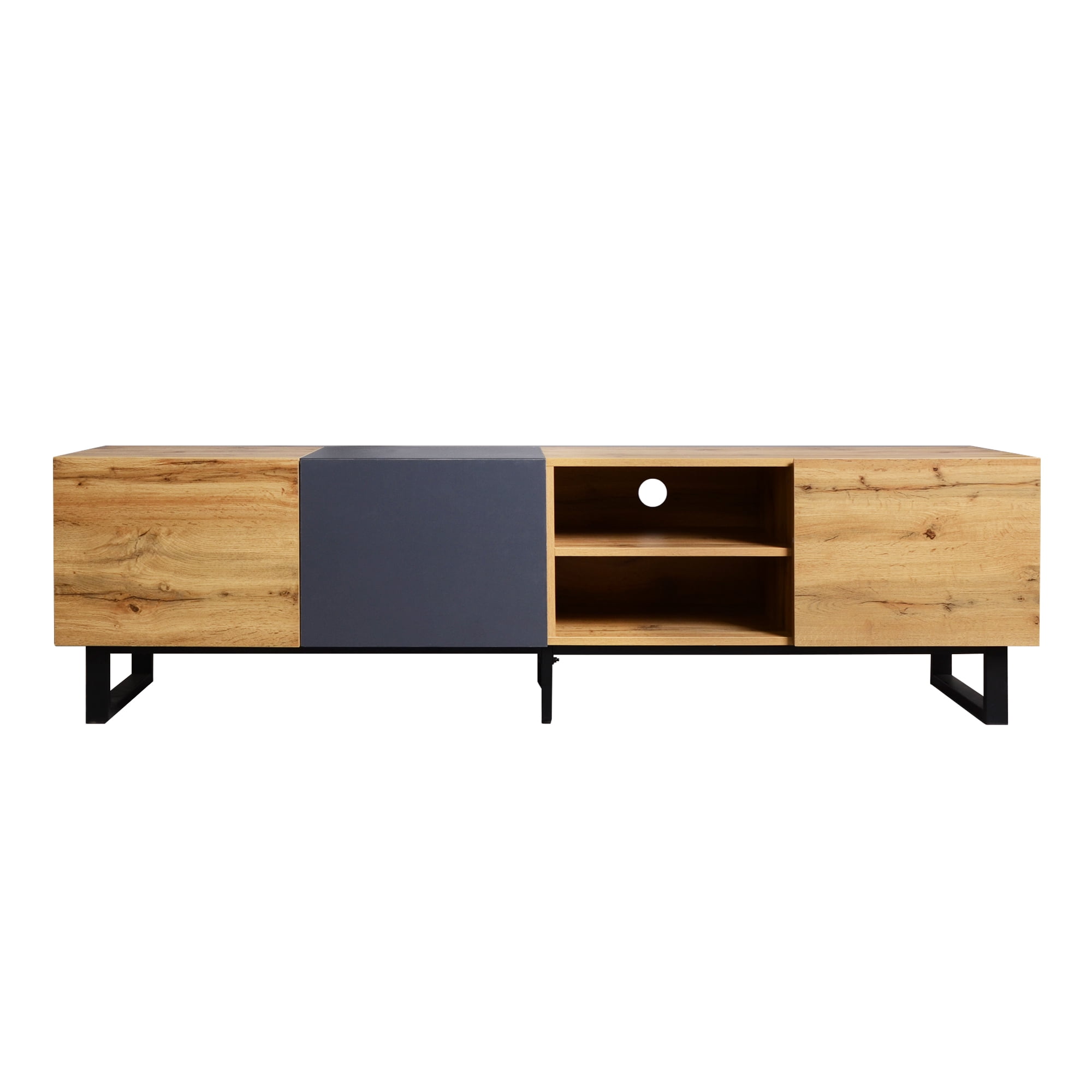 Modern TV Stand For 80 Inch TV, Media Console Table With Storage ...