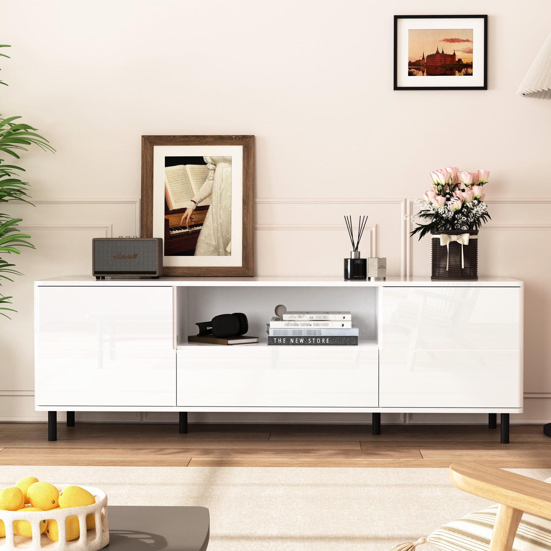 Modern TV Stand | Keep Media Items Organized at Home | Crafted from ...