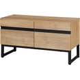 Modern TV Stand for 26-40 Inch TVs, Wood Entertainment Center with ...