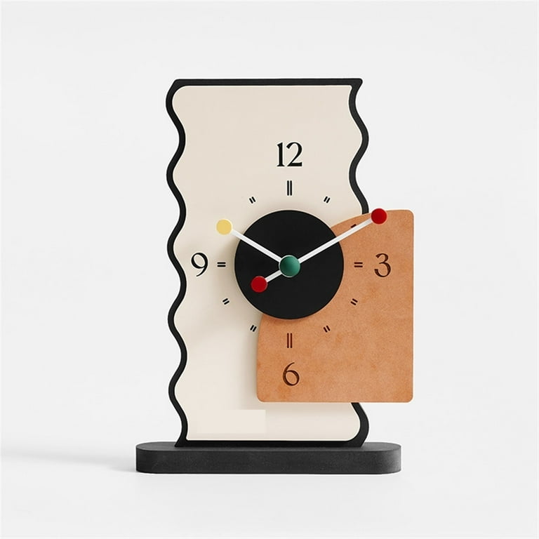 contemporary table clock