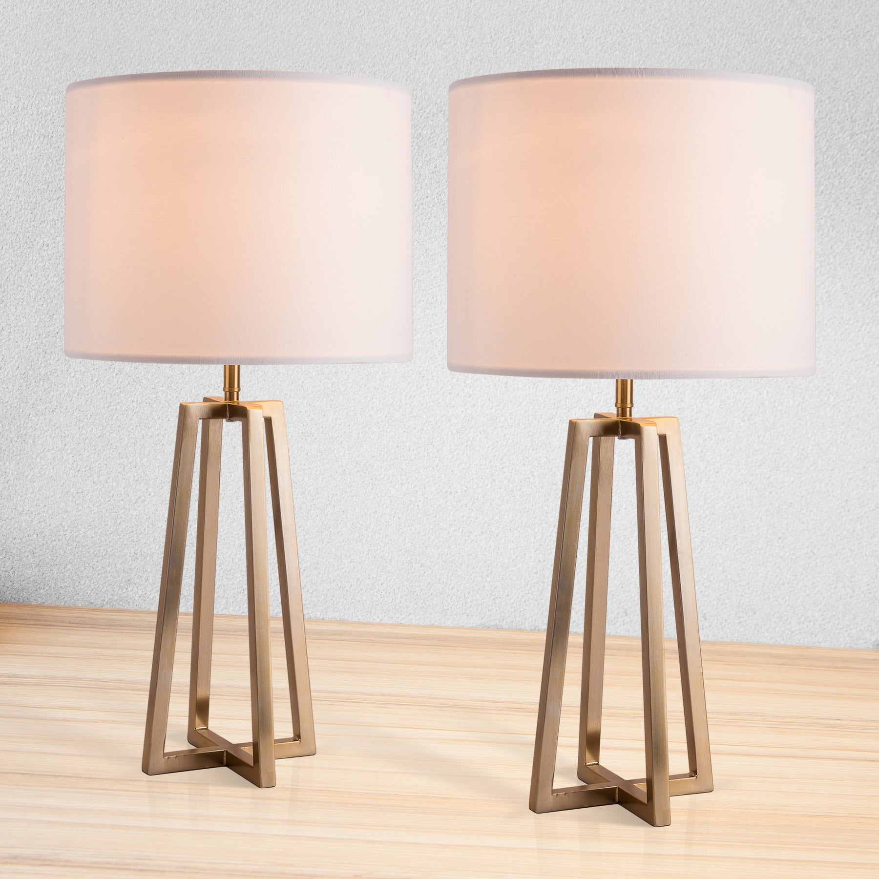Modern Table Lamps Set of 2,Transitional Table Lamp for Living Room ...