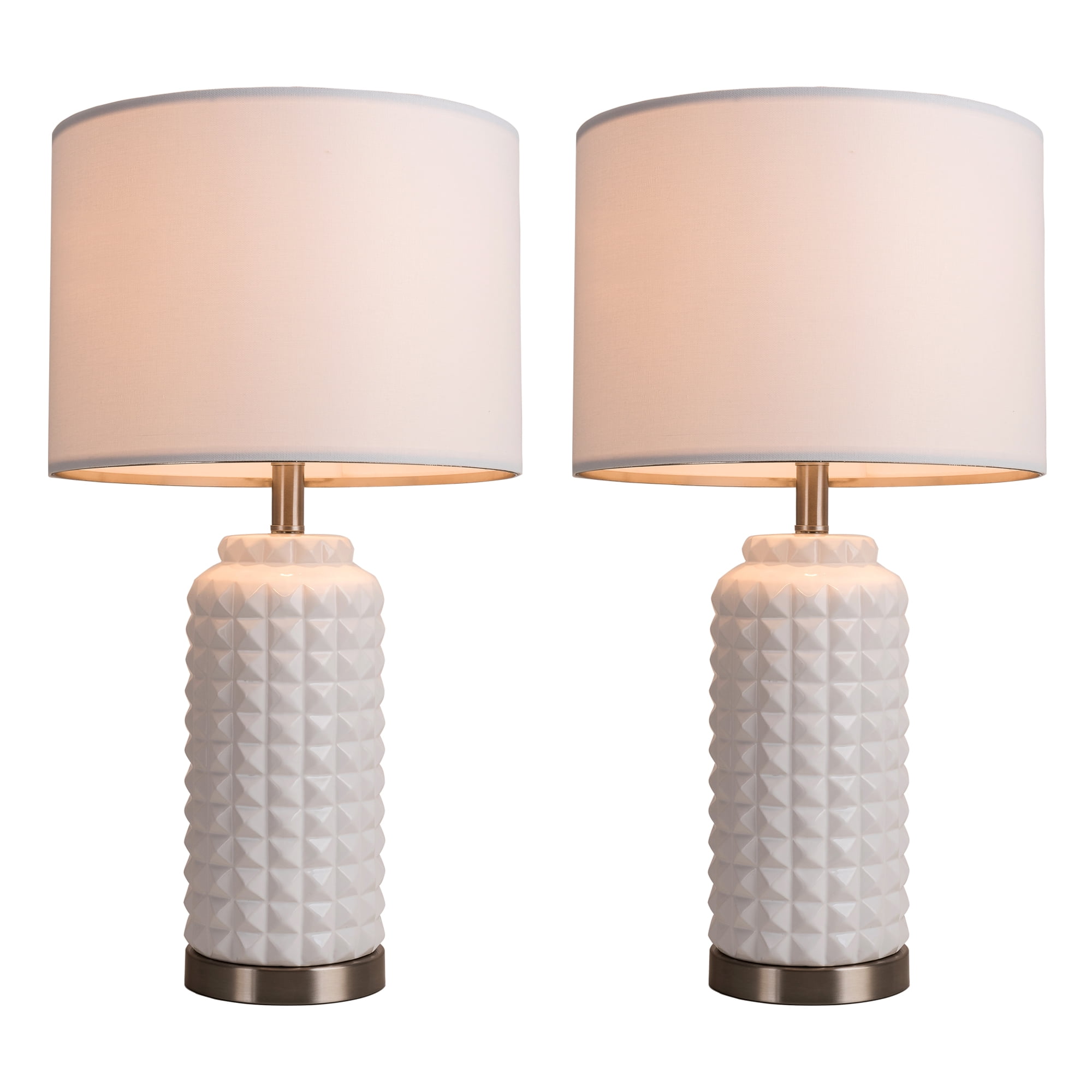 Modern Table Lamps Set of 2,Transitional Table Lamp for Living Room ...