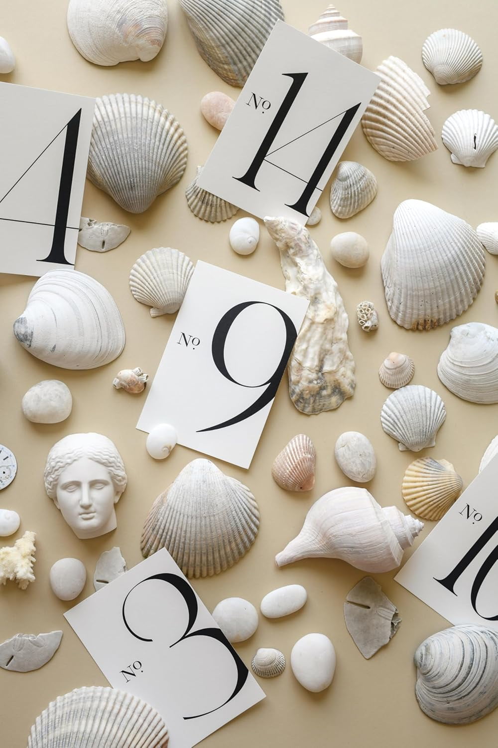 Modern Table Numbers, Single Sided 4x6 Modern Design, Black Matte Ink ...