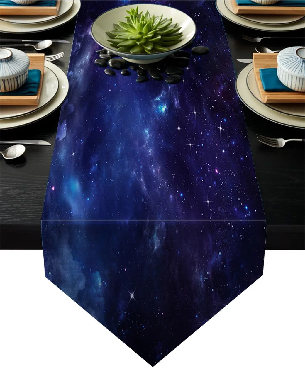 Modern Table Runner Star Universe Print Table Runners for Wedding Party ...