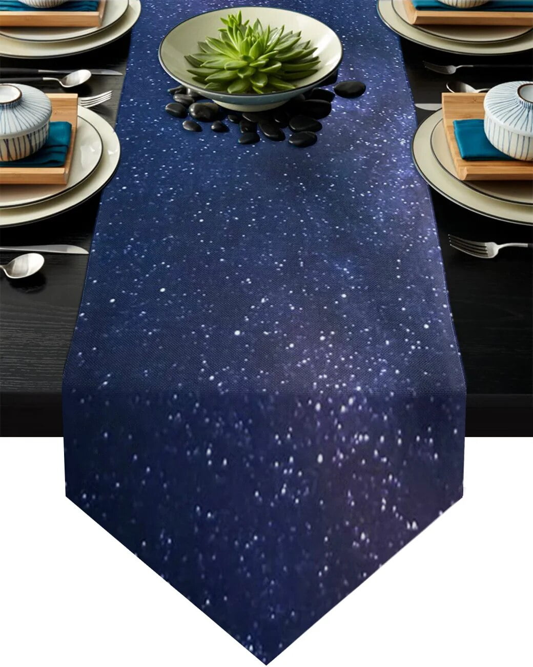 Modern Table Runner Star Universe Print Table Runners for Wedding Party ...