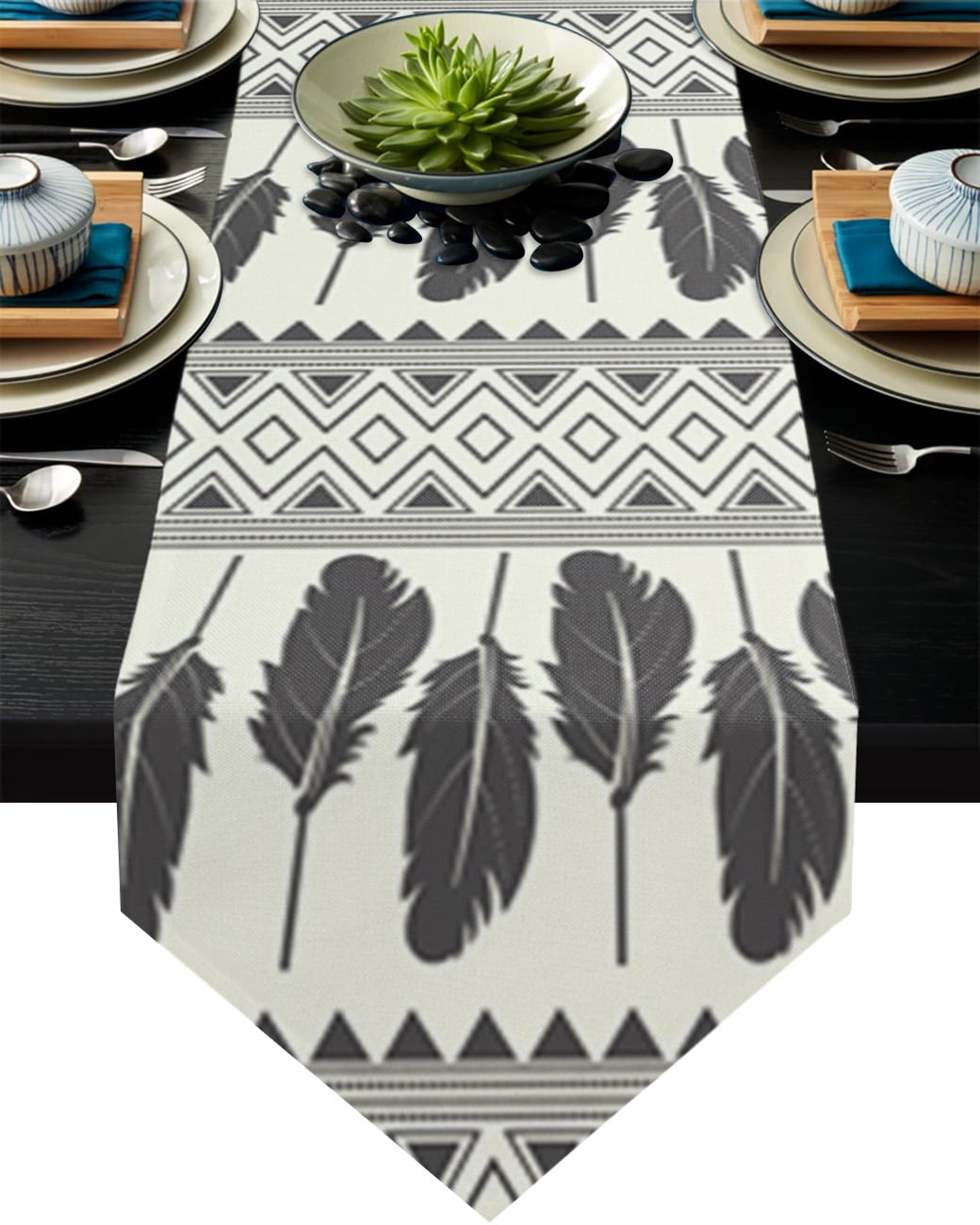 Modern Table Runners For Wedding Kitchen Aztec Traditional Patterns ...
