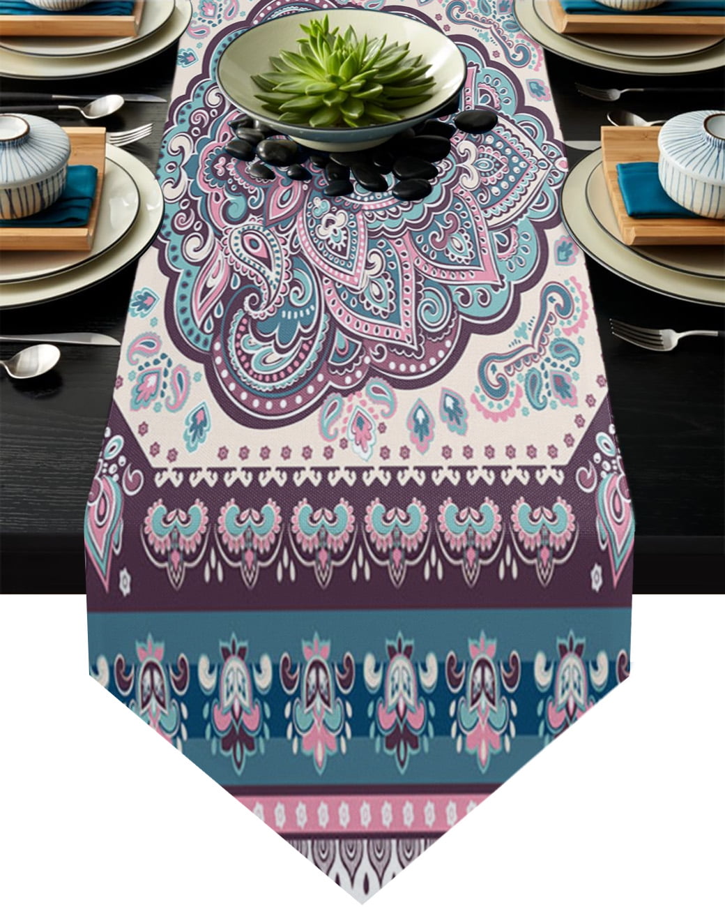 Modern Table Runners For Wedding Kitchen Aztec Traditional Patterns ...
