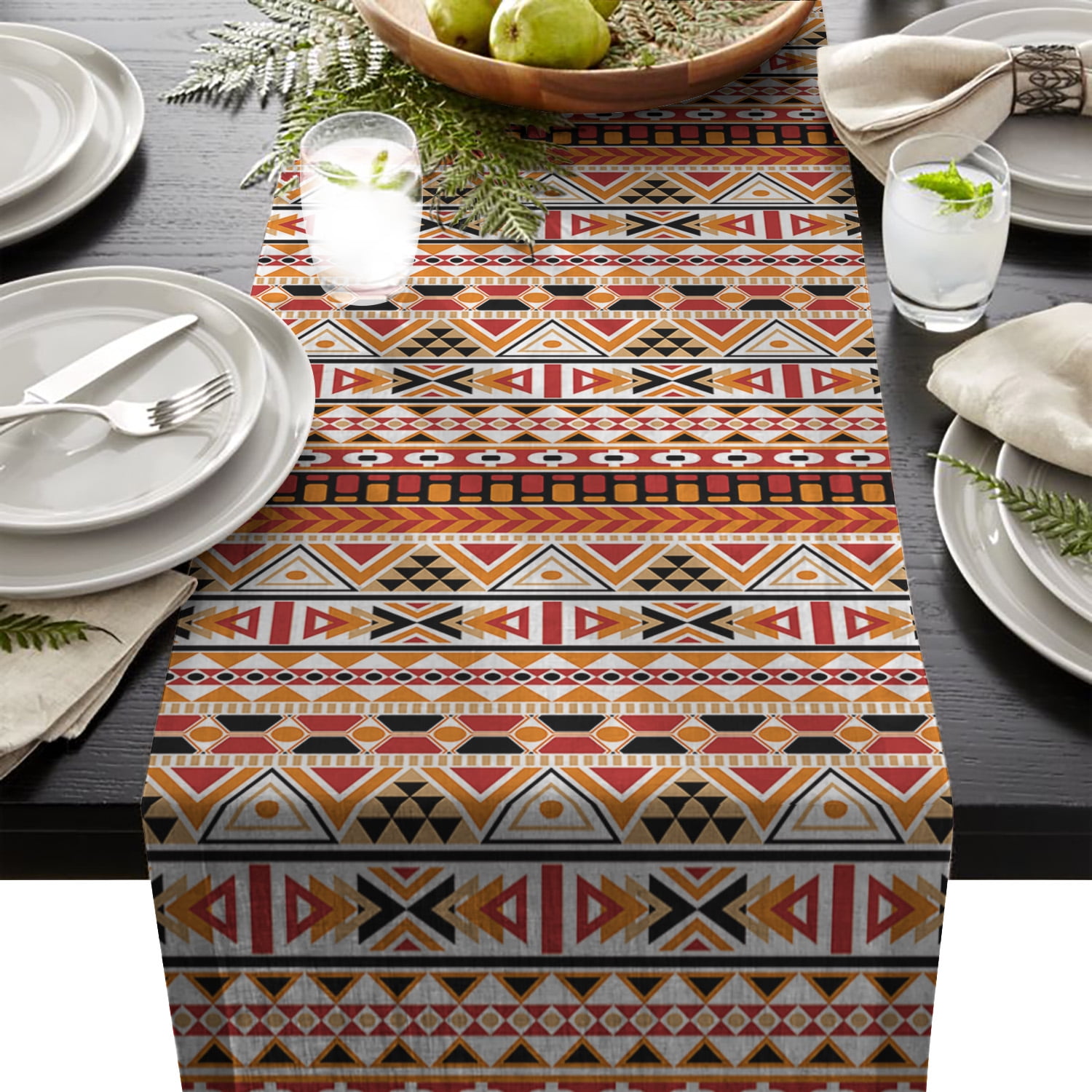 Modern Table Runners For Wedding Kitchen Aztec Traditional Patterns ...