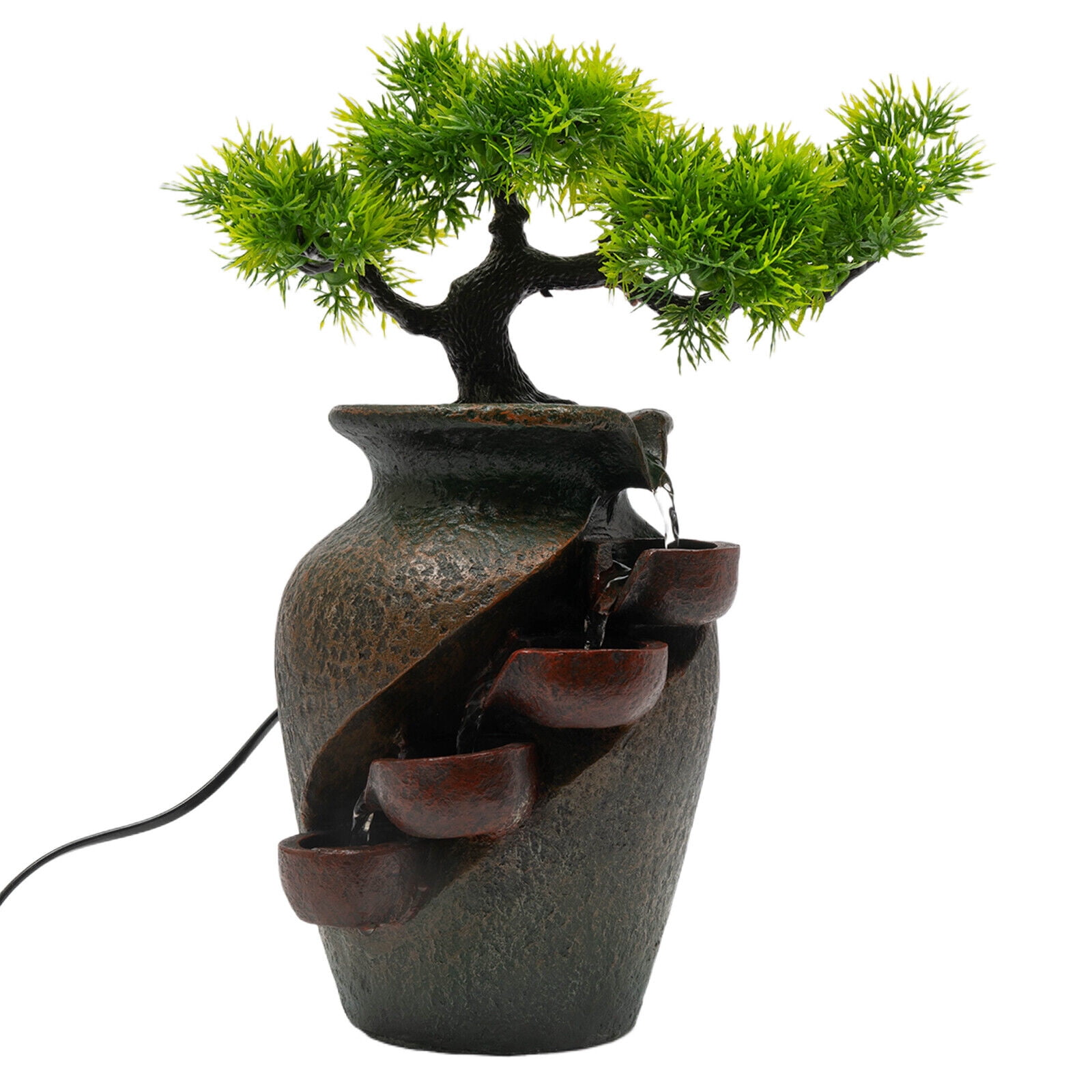 Modern Tabletop Fountain Mini Waterfall Water Feature for Home ...