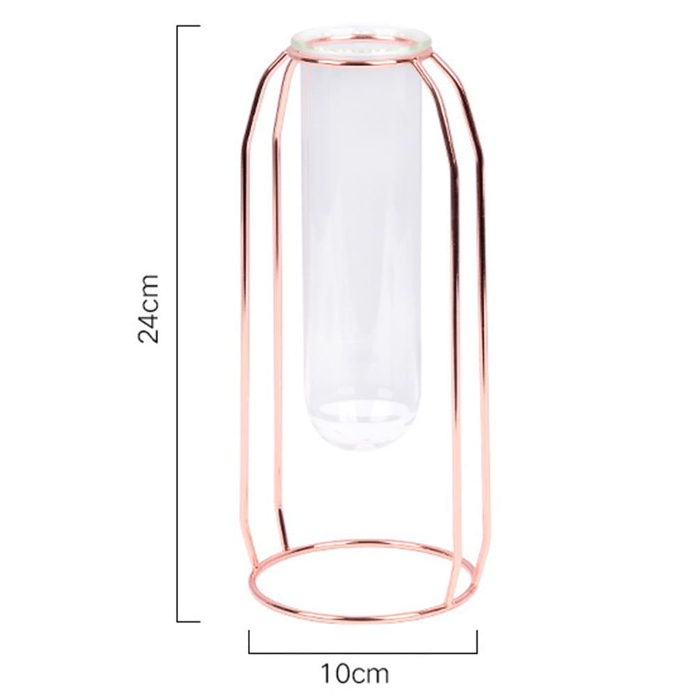 Modern Tabletop Metal Frame Test Tube Vase Planter Nordic Style ...