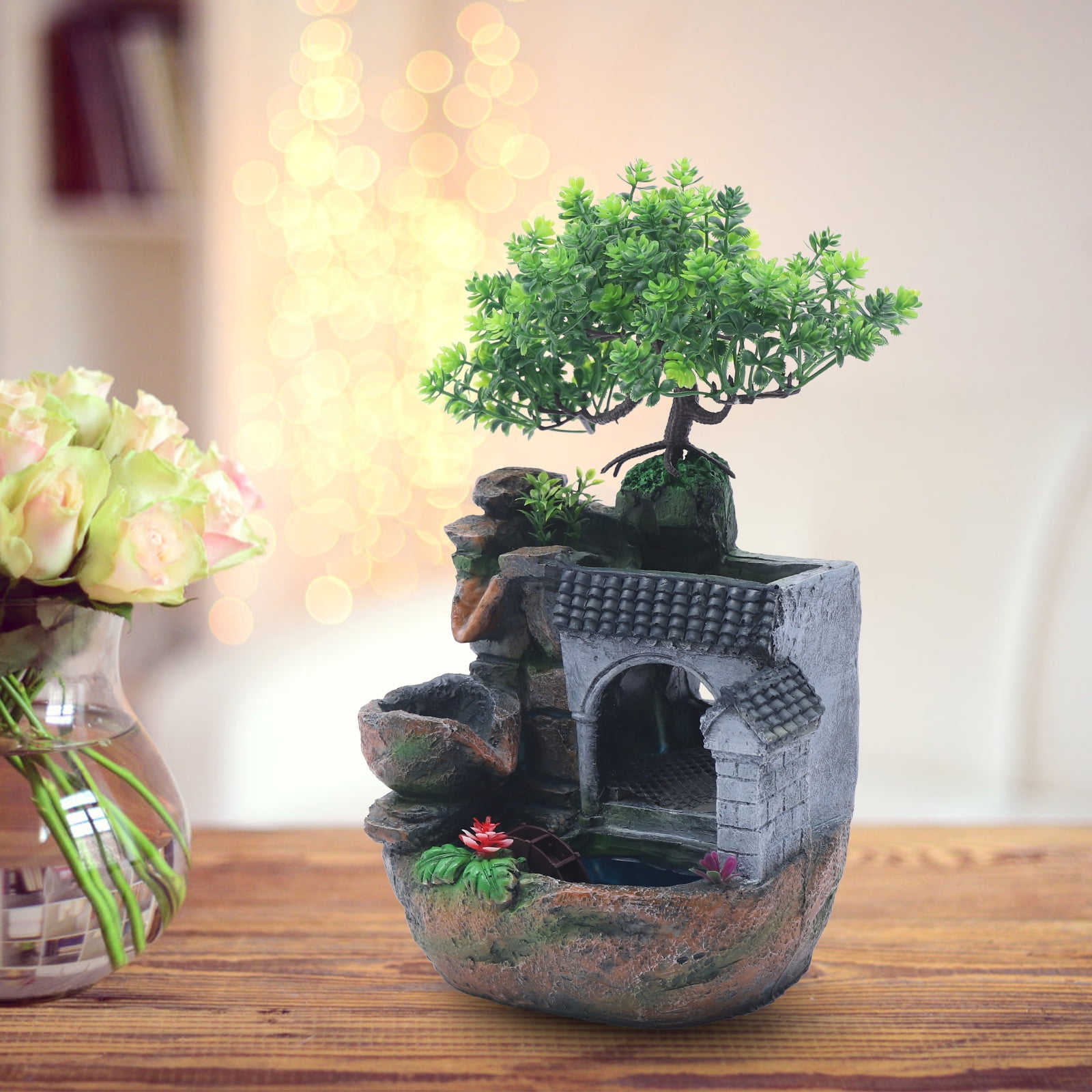 Modern Tabletop Ornament Fountain Ornament Rockery Ornament Tabletop ...