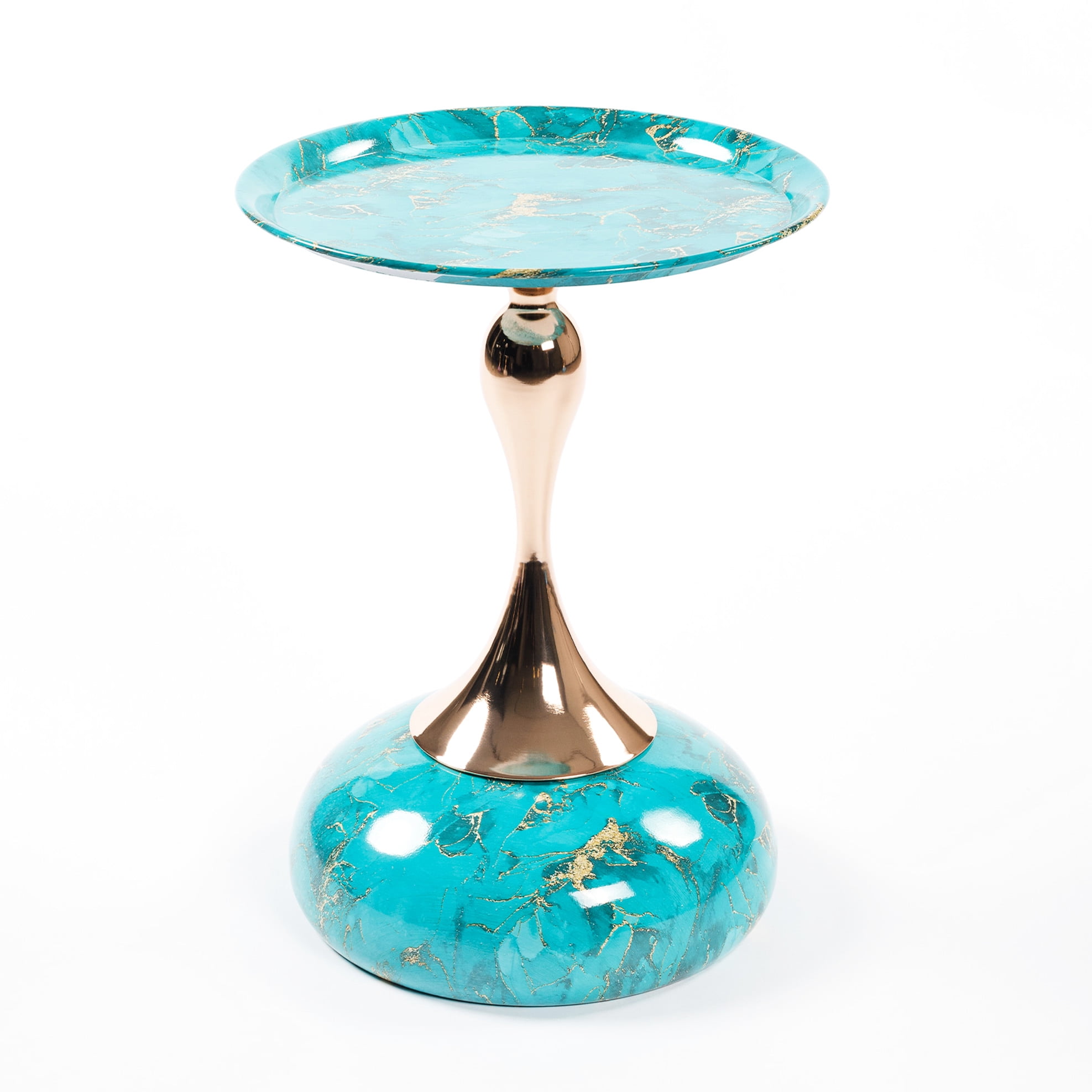 Modern Tail Coffee Table - Round Metal Side For Living Room Minimalist ...