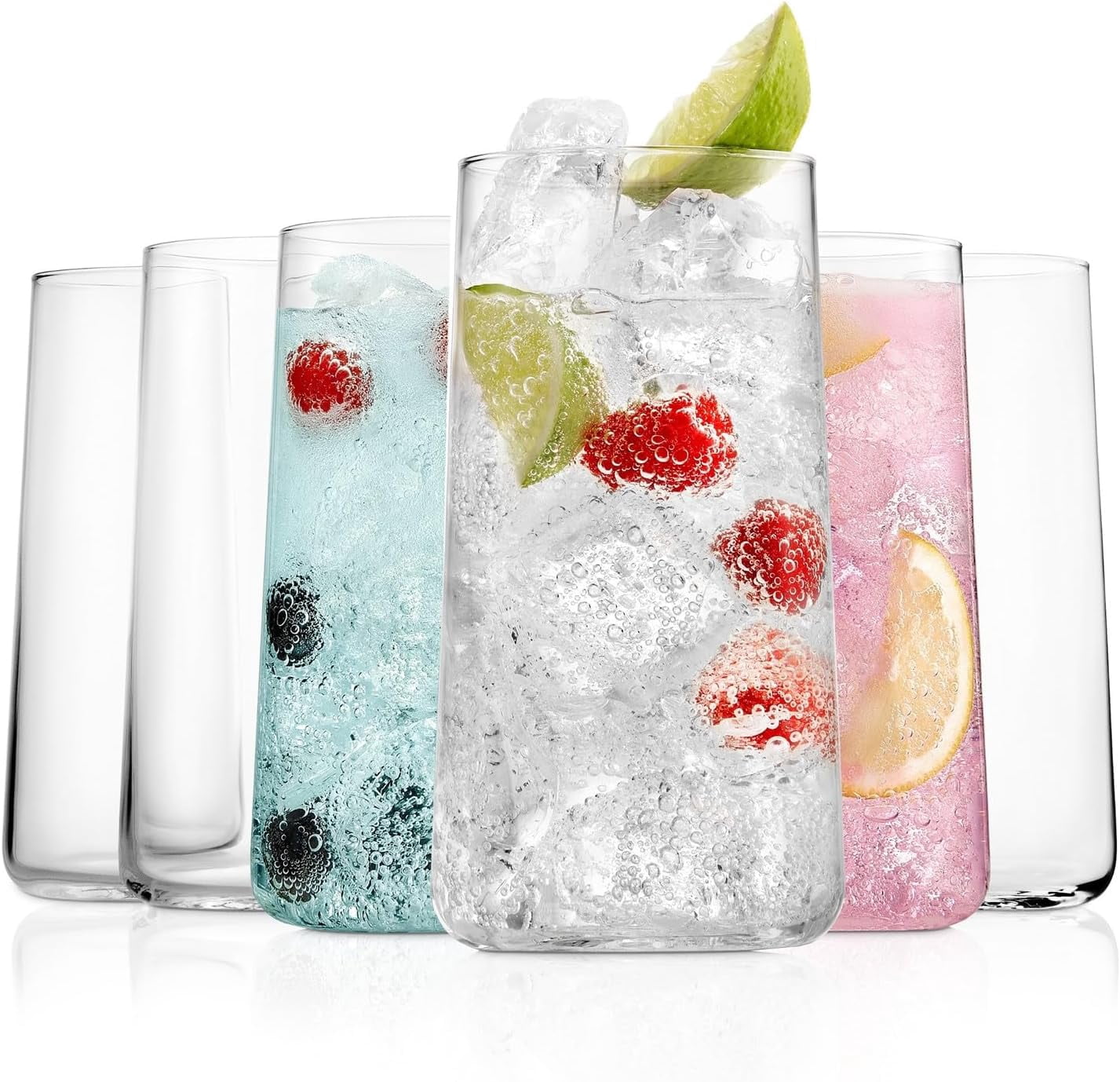 Tall Drinking Glasses Set Of 6
