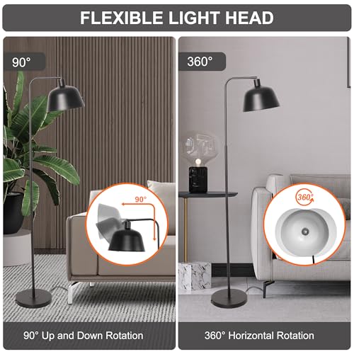Modern Tall Floor Lamp with 8W LED Bulb, Standing Floor Lamp with ...