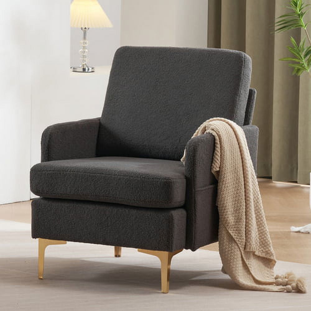 Modern Teddy Accent Chair, Living Room Chair, Club Chair Upholstered ...