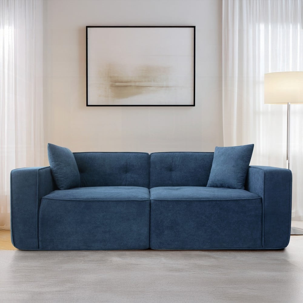Modern Teddy Velvet Sofa with 72H Rebound, Ergonomic Design|Full foam 3 ...