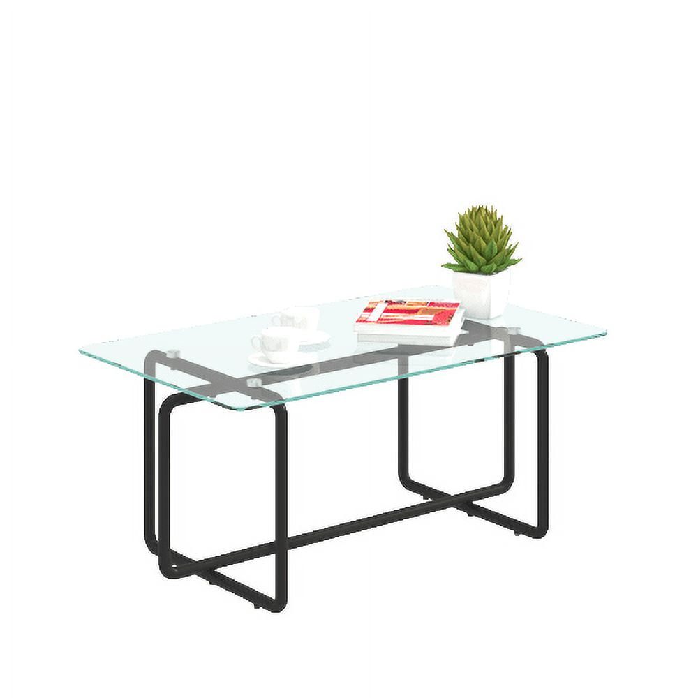 Modern Tempered Glass Tea Table Coffee Table, Table for Living Room ...