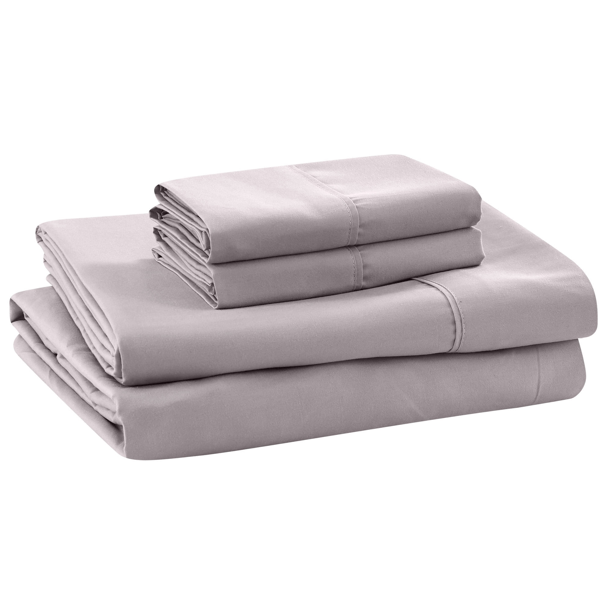 Modern Threads 4-Piece Solid Microfiber Adult Sheet Set, Dusty Mauve ...