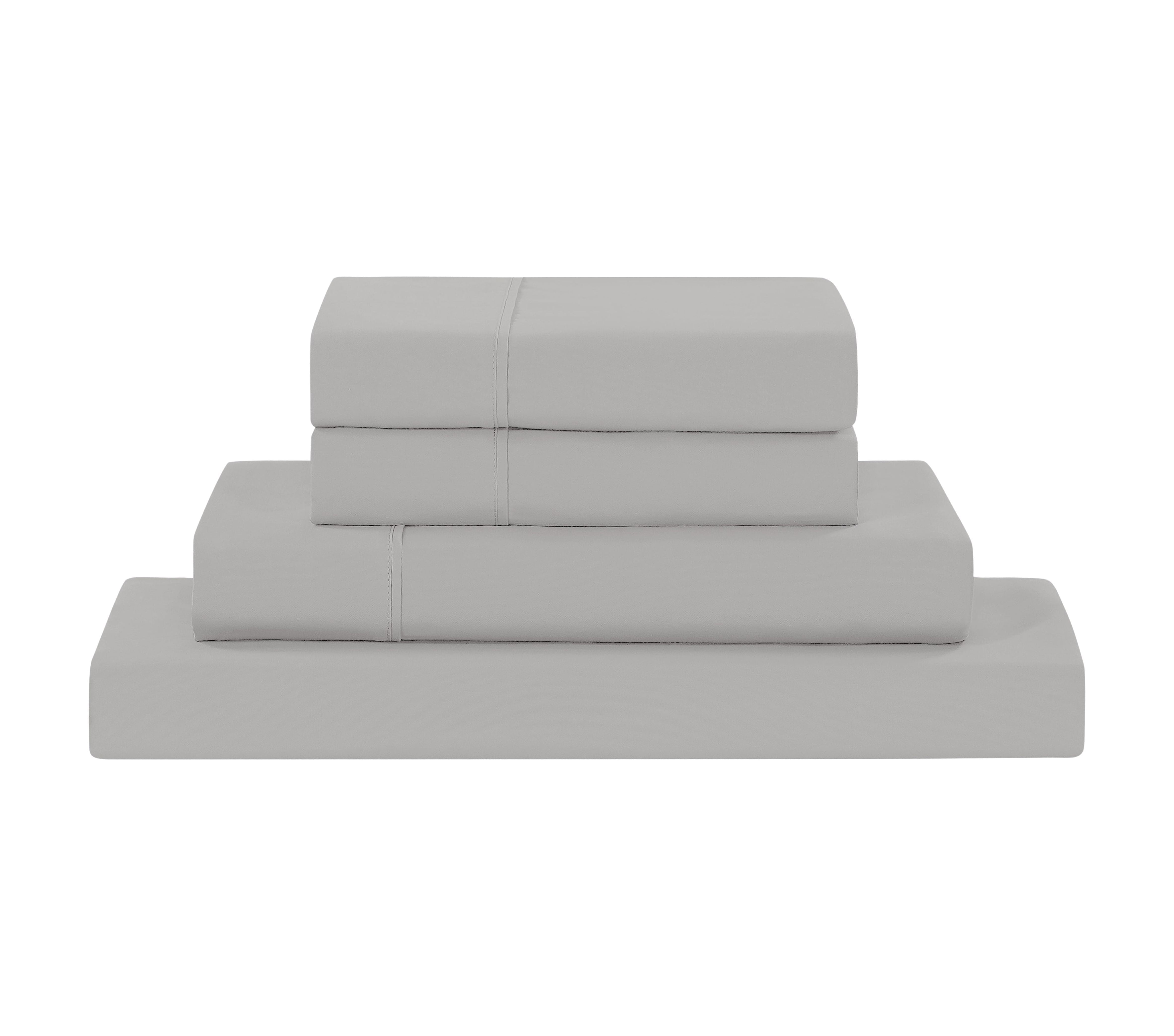 Modern Threads 4-Piece Microfiber Sheet Set, Vapor Blue, California ...