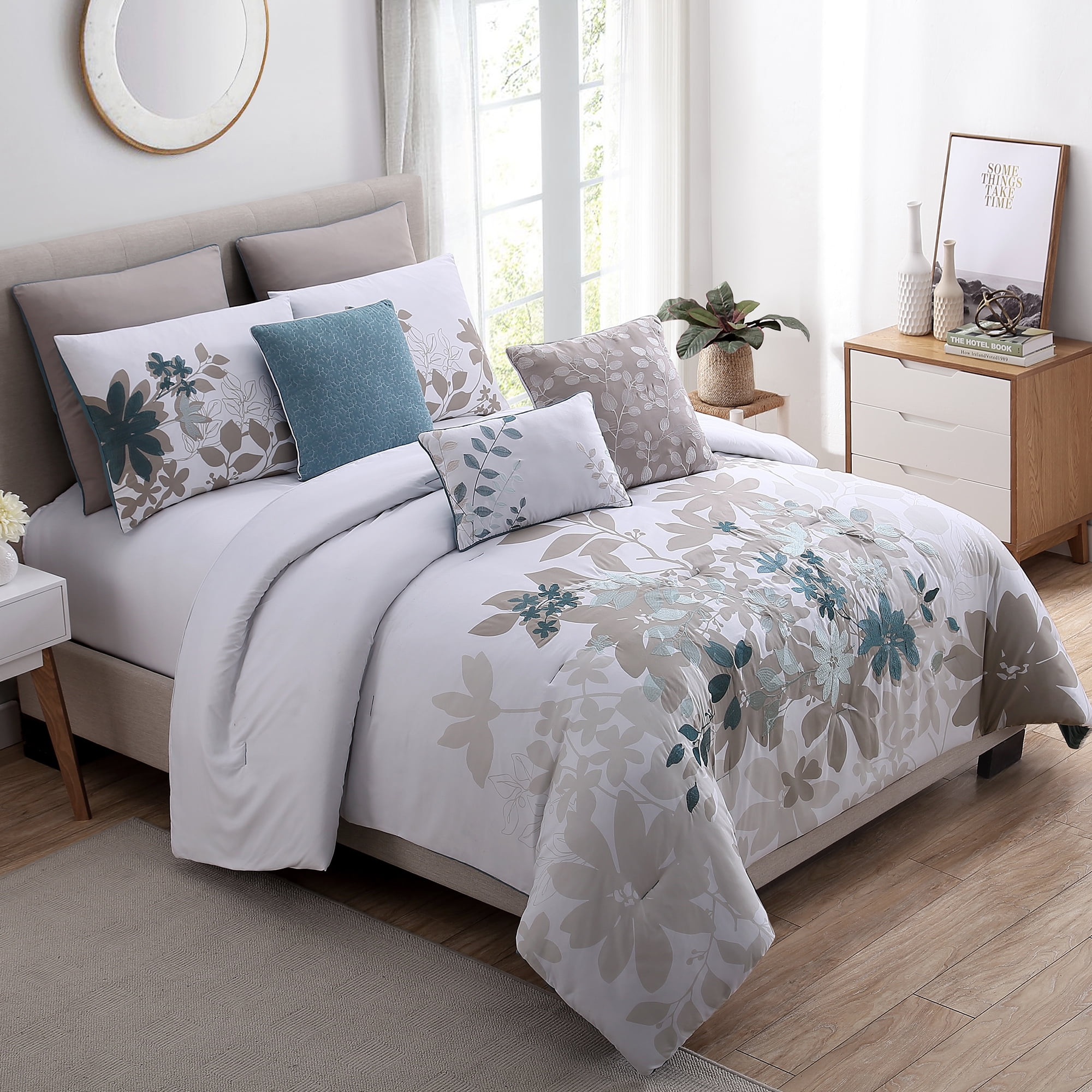 Modern Threads Alana 8-Piece Embellished Comforter Set, King - Walmart.com