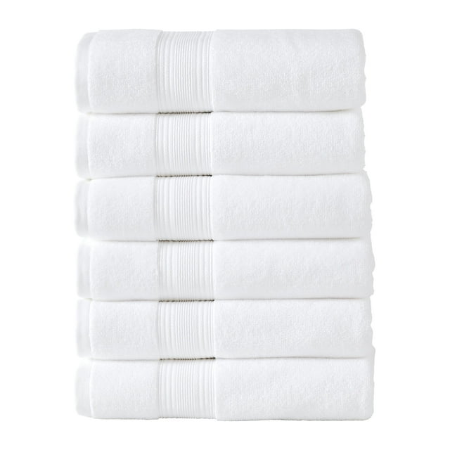 Modern Threads Hotel Collection Cotton Bath Towel 24" x 48", 6 Pack ...
