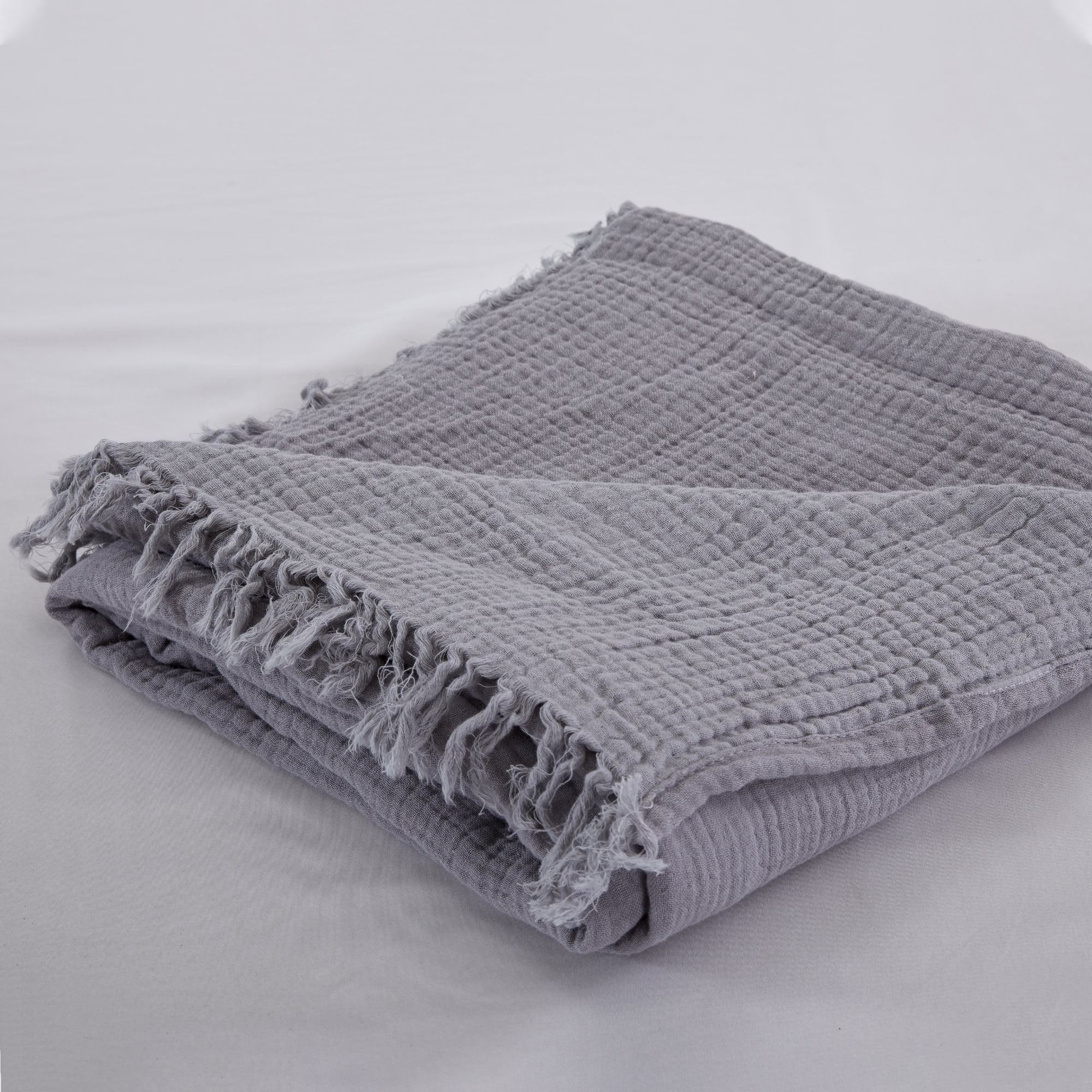 Modern Threads Light Weight Reversible 100% Cotton Gauze Adult Throw ...