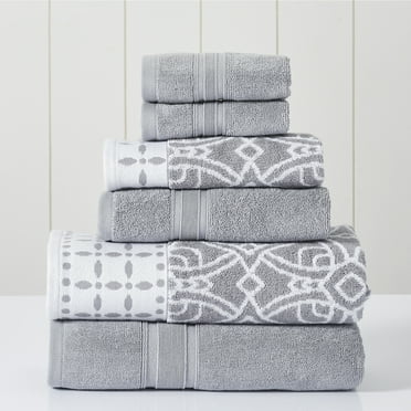 Modern Threads Charlize 6-Piece Cotton Bath Towel Set, Clay - Walmart.com