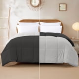 Modern Threads Down Alternative Reversible Comforter Carbon & Steel ...