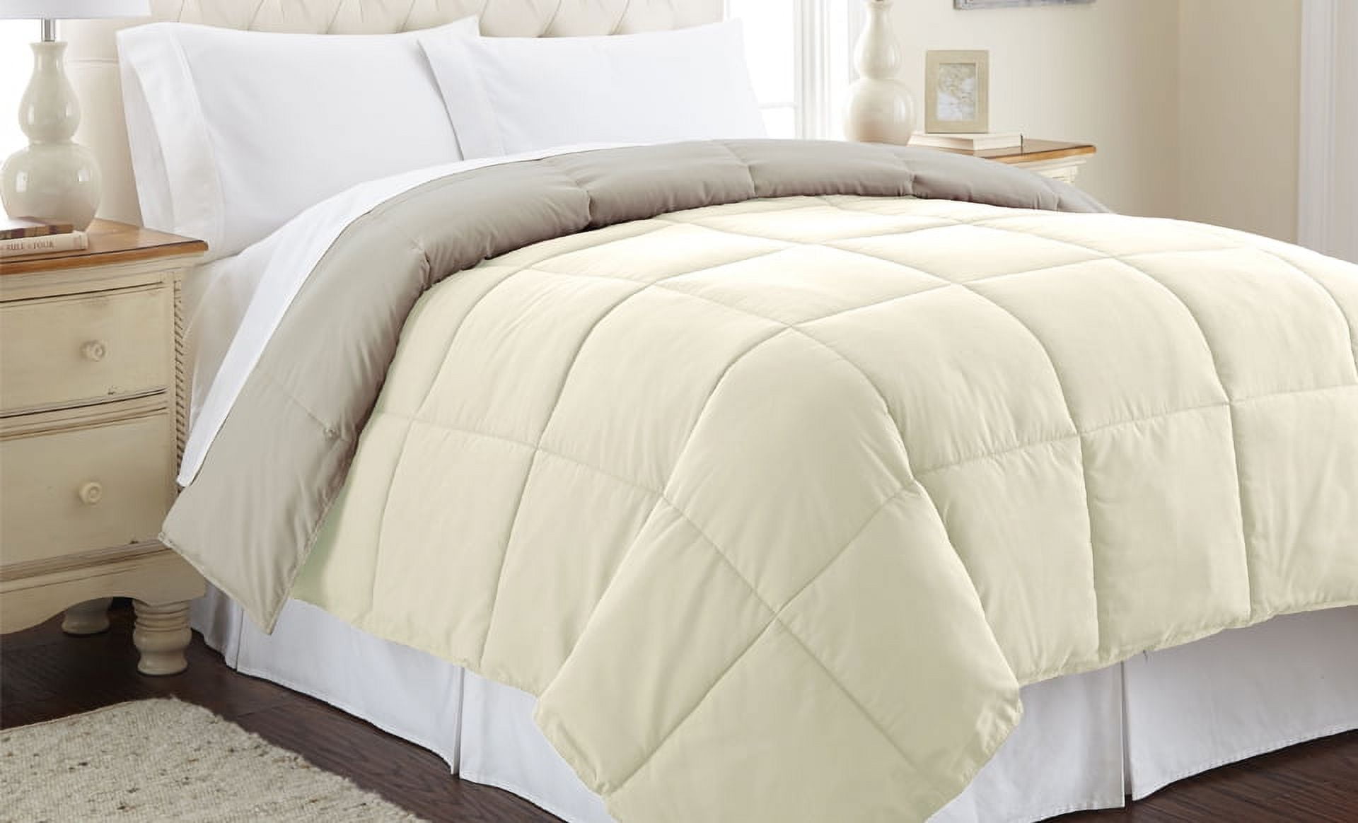 Modern Threads Reversible Ivory & Atmosphere All-Season Down ...