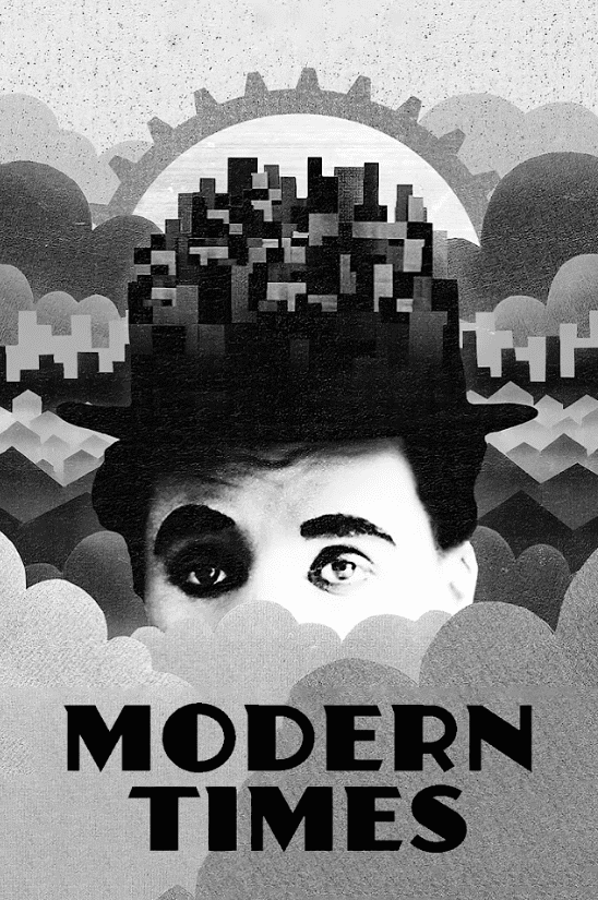 Modern Times 1936 Movie Poster 24x36 - Charlie Chaplin Classic, Silent ...