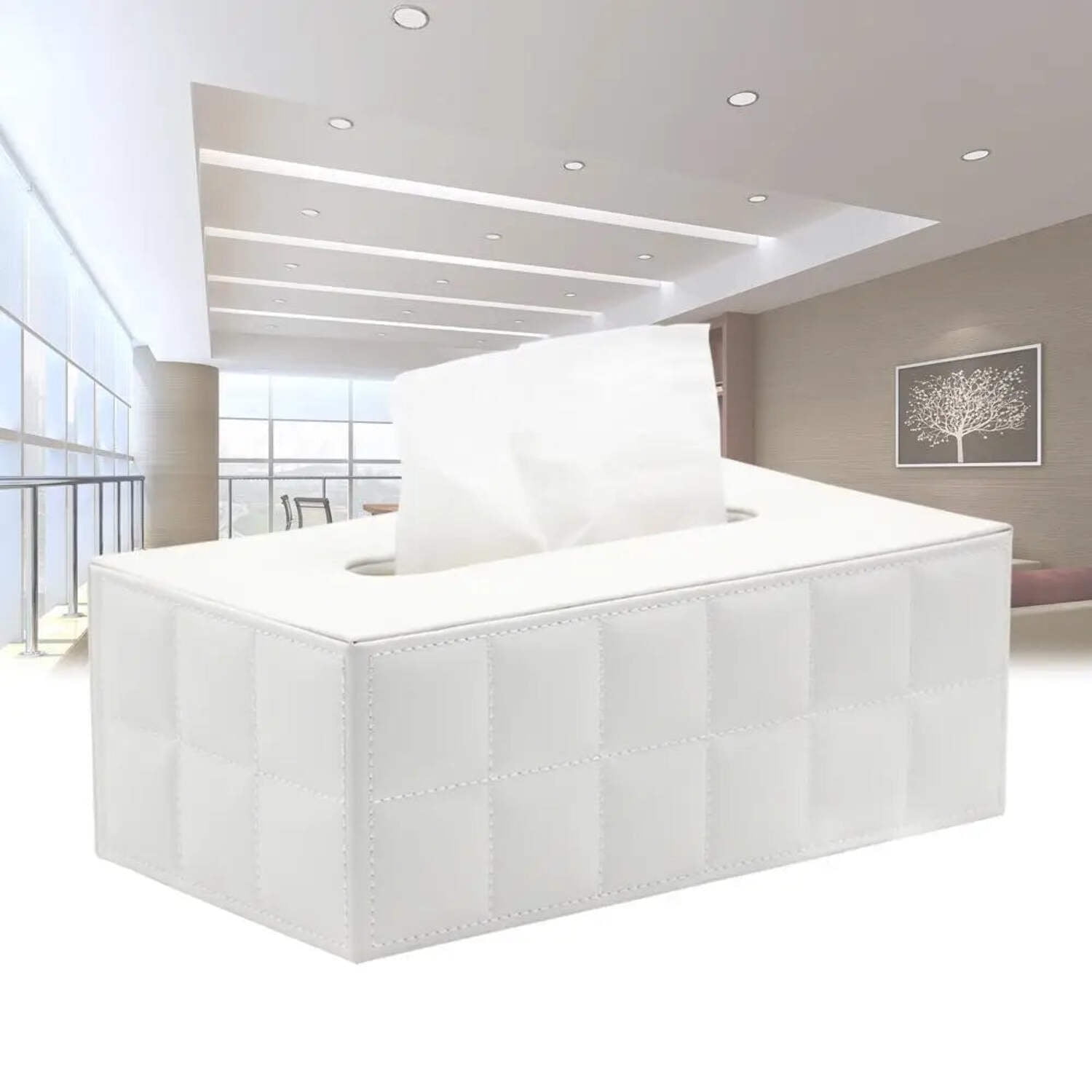 Modern Tissue Box Holder Square,Napkin Holder Pumping Paper Case ...