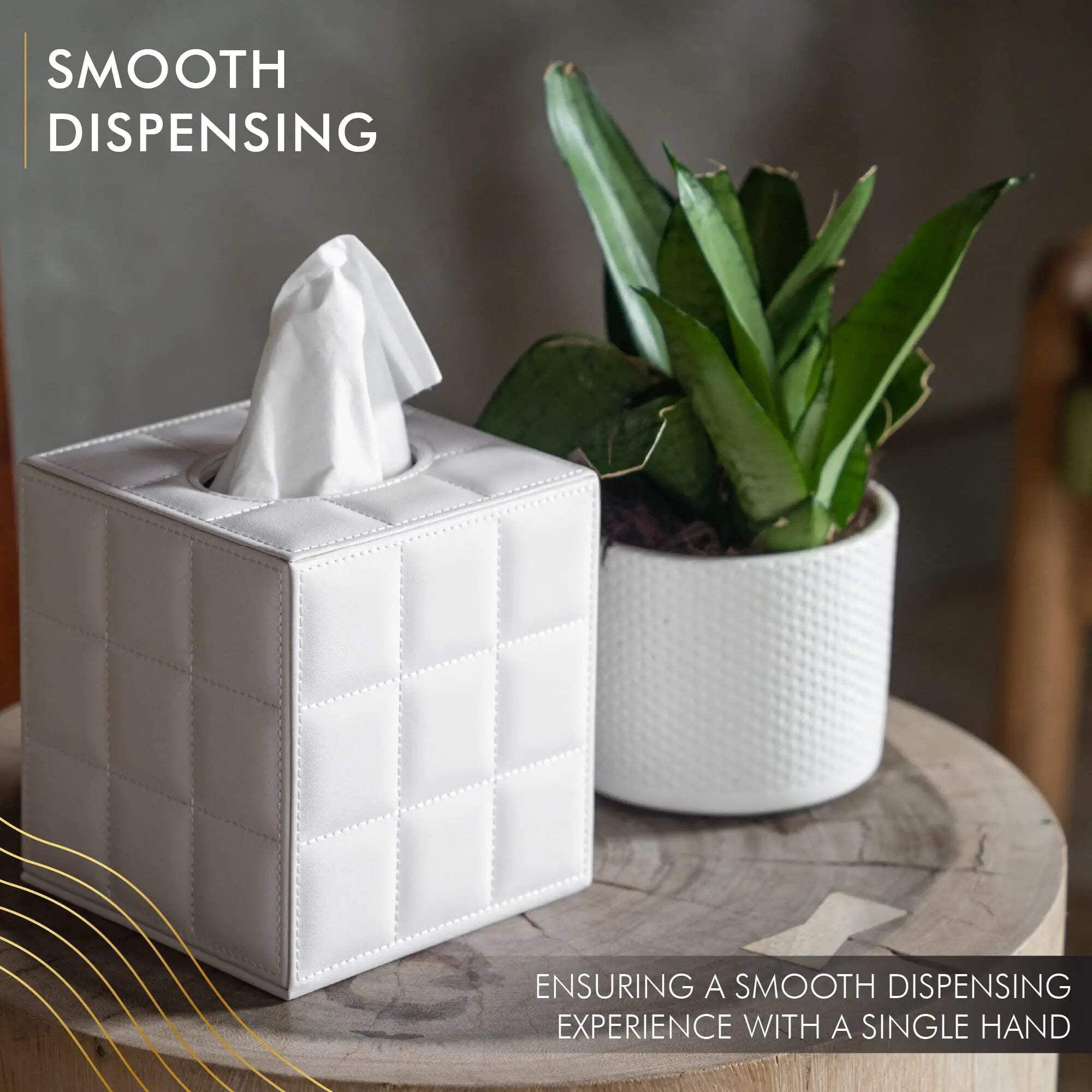 Modern Tissue Box Holder Square,Napkin Holder Pumping Paper Case ...