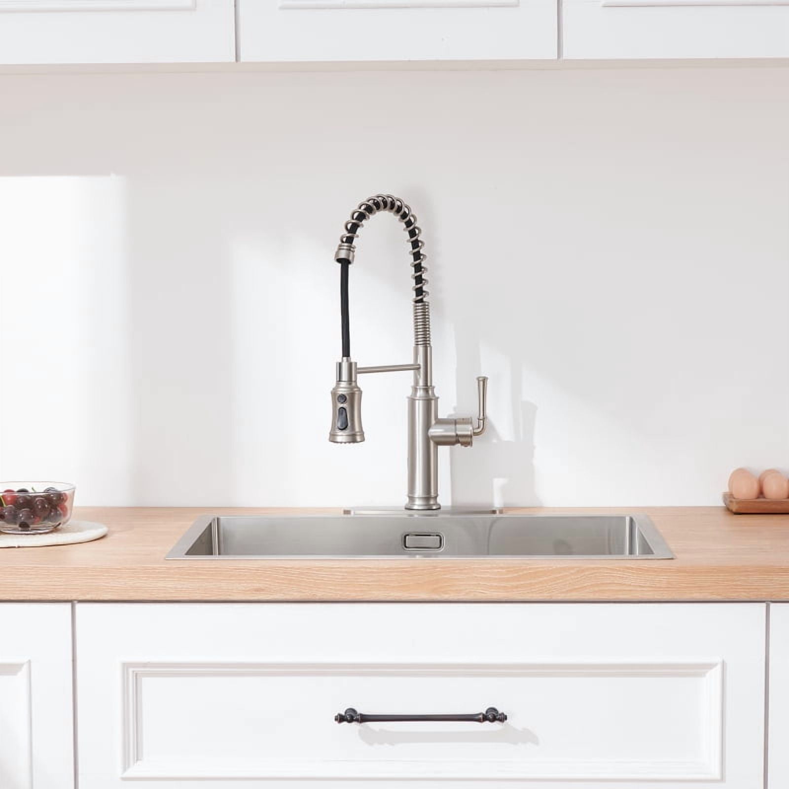 Modern Touchless Infrared Sensor Kitchen Faucet: Sleek Stainless Steel ...