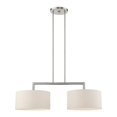 Modern Traditional Two Light Chandelier-Brushed Nickel Finish Bailey Street Home 218-Bel-4363147 ...