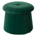 Modern Tufted Velvet Mushroom Shape Storage Ottoman Storage Stool Trunk ...