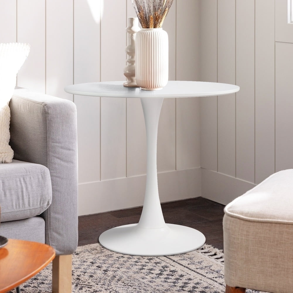 Modern Tulip Round Dining Table Antique White - Walmart.com