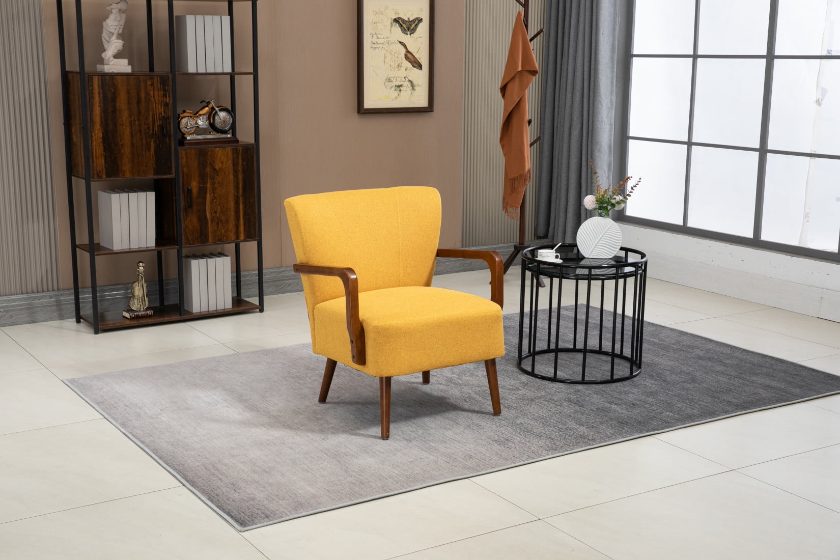 Modern Upholstered Arm Chair, Modern Accent Living Room Chair with ...