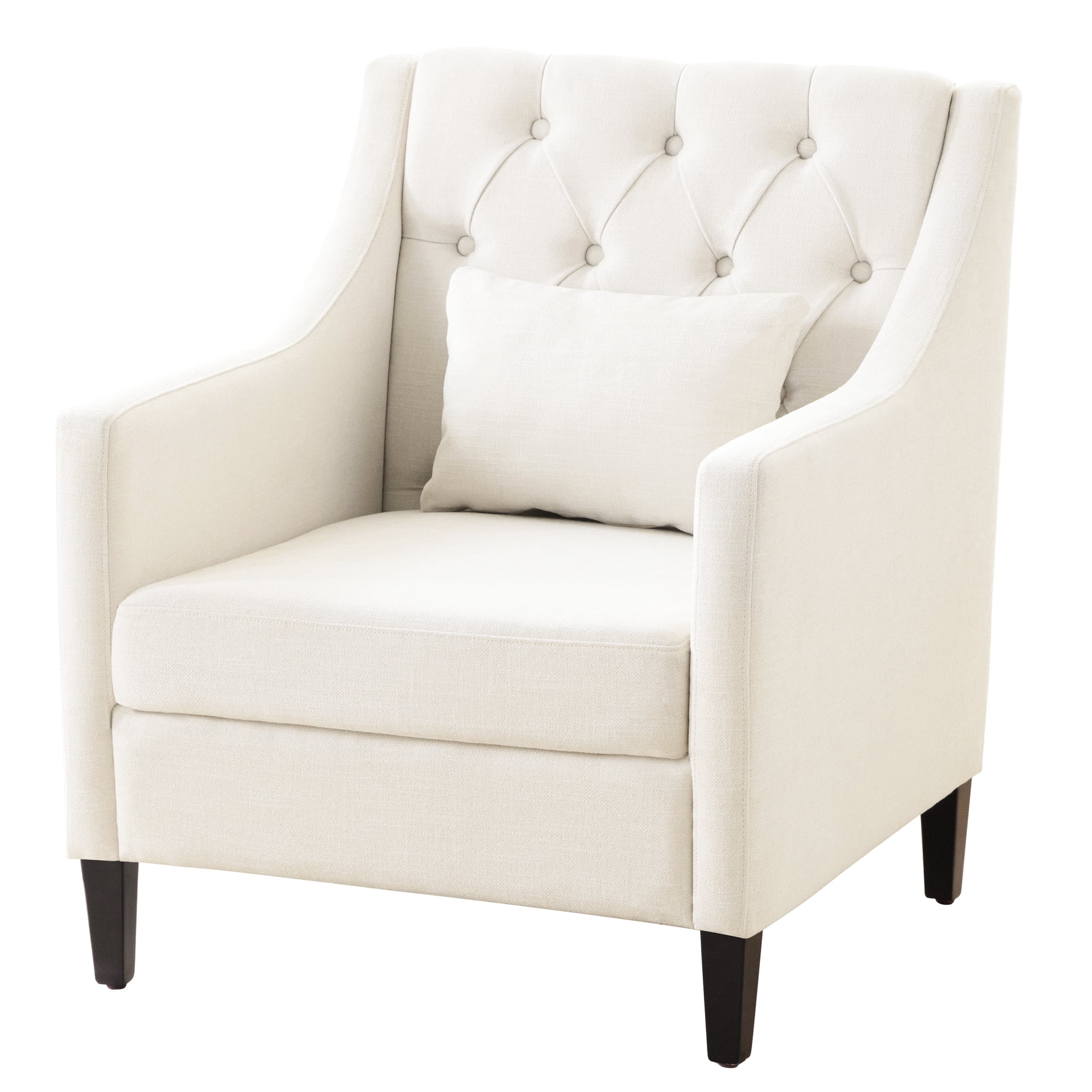 Modern Upholstered Armchair In Beige, For Living Spaces Mid-century ...