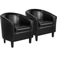 Modern Upholstered Barrel Chairs Adjustable Foot Pads Easy Assembly ...