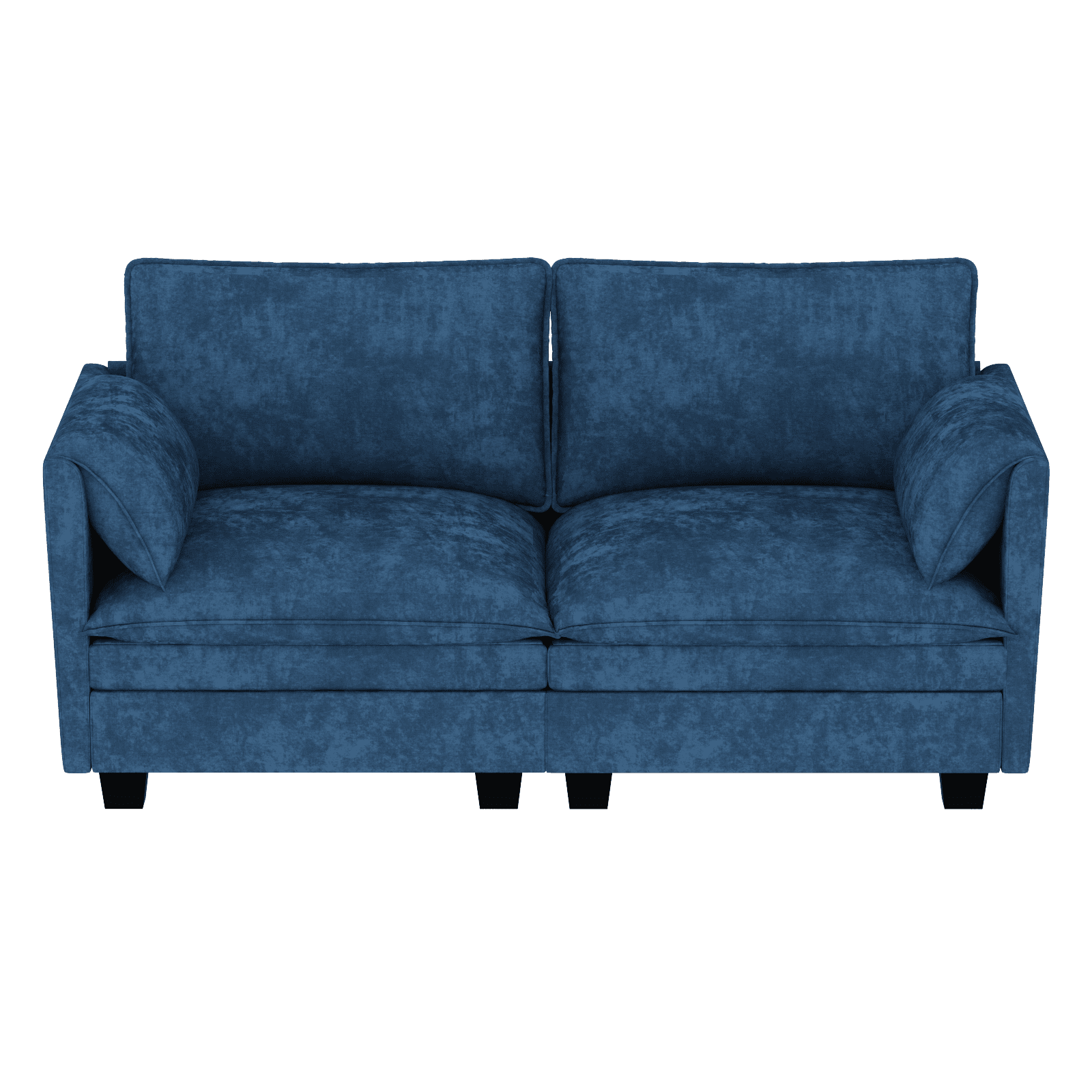 Modern Upholstered Loveseat, 2 Seaters Small Sofa Couch for Living Room ...