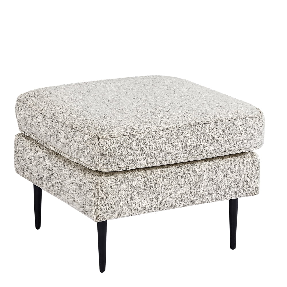 Modern Upholstered Sofa with 4 Wood Legs, Chenille Square Couch Sofa ...